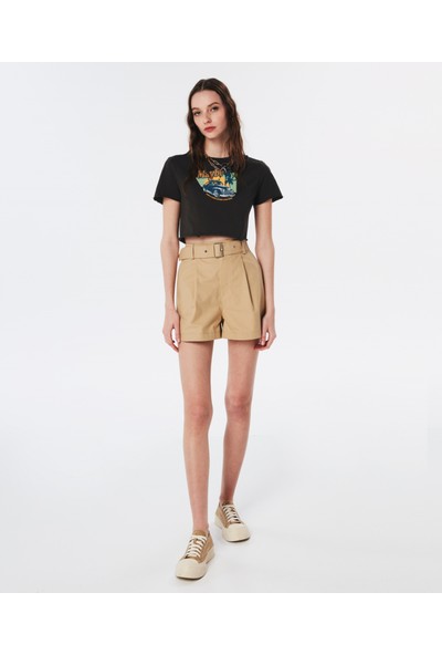 Twist Yüksek Bel Şort
