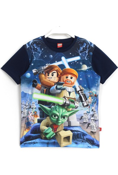 Erkek Çocuk Star Wars Iıı Oyun Baskılı Çocuk T-Shirt