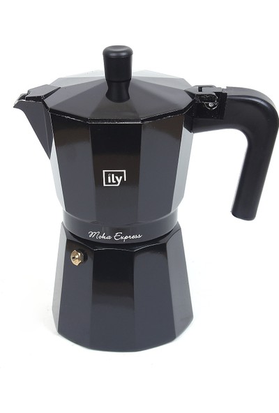 İly Line Mokapot 6 Cup Siyah