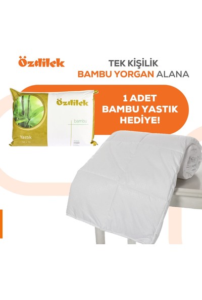 Özdilek Tek Kişilik Bambu Yorgan 1 Adet Bambu Yastık Hediyeli