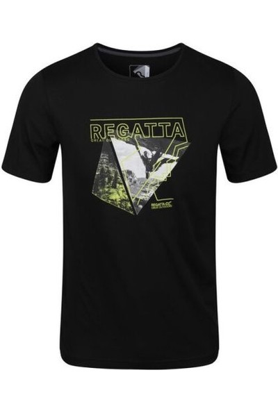 Regatta Fingal V Erkek Kısa Kollu Tişört Siyah RMT216
