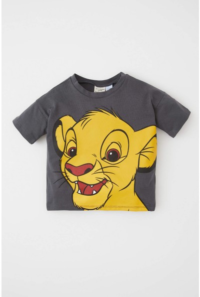 DeFacto Erkek Bebek Lion King Lisanslı Regular Fit Kısa Kollu Tişört Y0185A222HS DeFacto Erkek Bebek Lion King Lisanslı Regular Fit Kısa Kollu Tişört Y0185A222HS