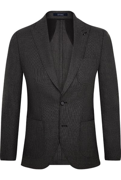Süvari CT2021600251 Slim Fit Armürlü Siyah Erkek Ceket Süvari CT2021600251 Slim Fit Armürlü Siyah Erkek Ceket
