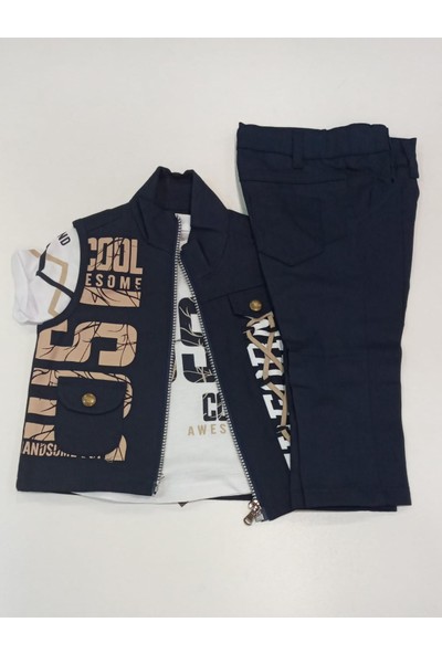 Garland Cool Esome Baskılıyelekpantolon3 Lü Takım