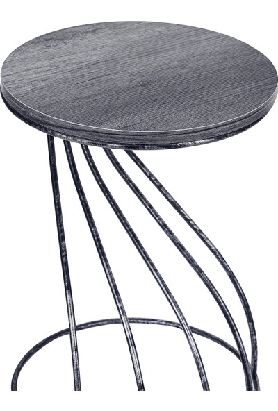 Hmydesign Mussel Tasarım Yan Sehpa Siyah Eskitme Shpl-72 Hmydesign Mussel Tasarım Yan Sehpa Siyah Eskitme Shpl-72