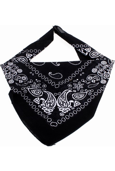 Afillix Concept Siyah Etnik Desen Tasarım %100PAMUK Bandana Afillix Concept Siyah Etnik Desen Tasarım %100PAMUK Bandana