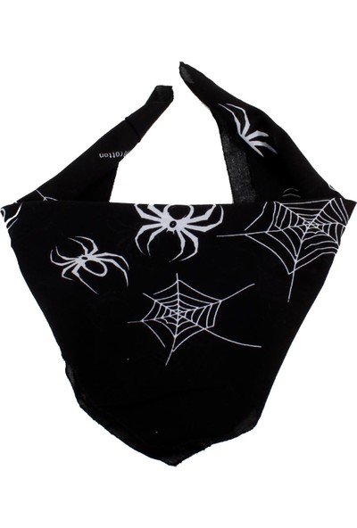 Afillix Concept Siyah Tarantula Örümcek Ağı Tasarım %100PAMUK Bandana Afillix Concept Siyah Tarantula Örümcek Ağı Tasarım %100PAMUK Bandana