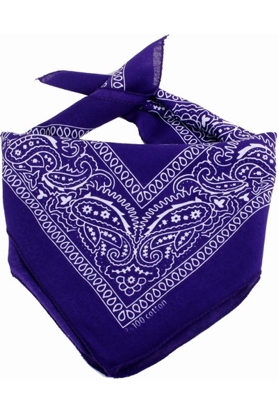 Afillix Concept Mor Etnik Damla Tasarım %100PAMUK Bandana Afillix Concept Mor Etnik Damla Tasarım %100PAMUK Bandana