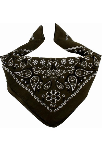 Afillix Concept Haki Etnik Kar Tanesi Detay Tasarım %100PAMUK Bandana Afillix Concept Haki Etnik Kar Tanesi Detay Tasarım %100PAMUK Bandana