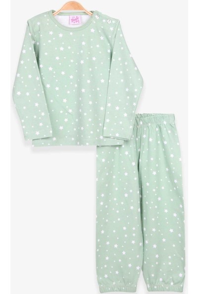 Breeze Kız Bebek Pijama Takımı Yıldız Desenli Mint Yeşili (9 Ay-3 Yaş) Breeze Kız Bebek Pijama Takımı Yıldız Desenli Mint Yeşili (9 Ay-3 Yaş)