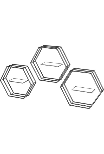Vıonessa Dimenıon 3D Altıgen Raf