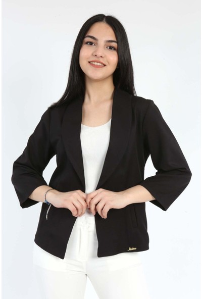 Kız Çocuk Blazer Astarsız Cepli Rahat Şık Ceket