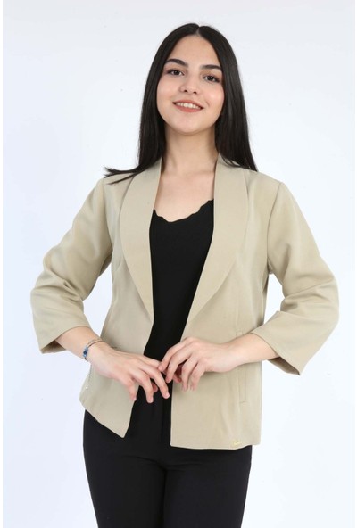 Kız Çocuk Blazer Astarsız Cepli Rahat Şık Ceket