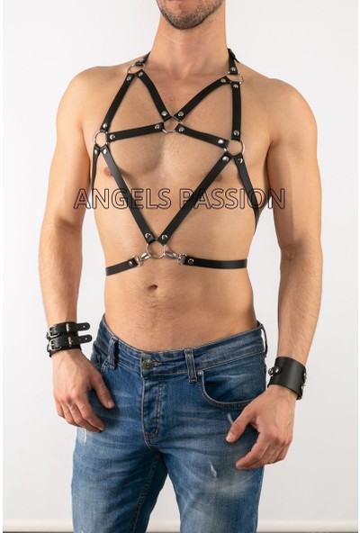 Deri Erkek Göğüs Üzeri Harness - APFTM80 Deri Erkek Göğüs Üzeri Harness - APFTM80