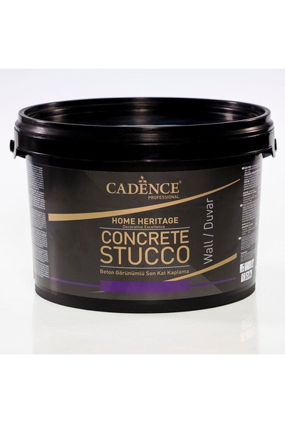 Cadence Concrete Stucco Ince- Gri 3kg Gri Beton Görünümlü Son Kat Kaplama