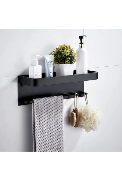 Kraker Siyah Raflı Havlu Askısı, Metal Raflı Havluluk, Otel Banyo Askısı, Mutfak Banyo Raflı Havluluk Kraker Siyah Raflı Havlu Askısı, Metal Raflı Havluluk, Otel Banyo Askısı, Mutfak Banyo Raflı Havluluk