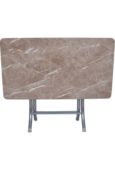 Homebella Katlanır Mutfak, Bahçe, Balkon Masası 70X120 Kahverengi Mermer Desen Homebella Katlanır Mutfak, Bahçe, Balkon Masası 70X120 Kahverengi Mermer Desen