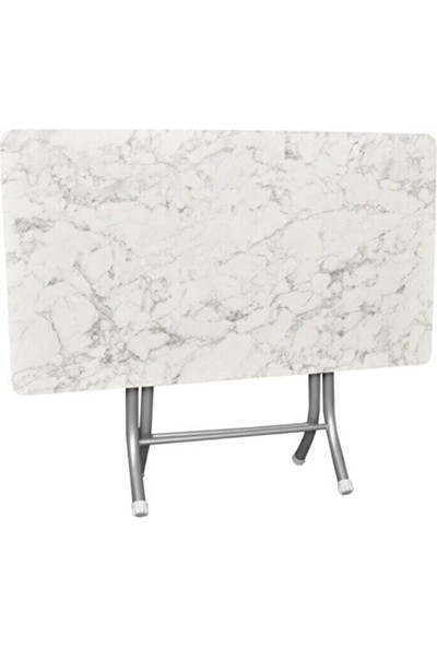 Homebella Katlanır Mutfak, Bahçe, Balkon Masası 70X120 Kahverengi Mermer Desen Homebella Katlanır Mutfak, Bahçe, Balkon Masası 70X120 Kahverengi Mermer Desen