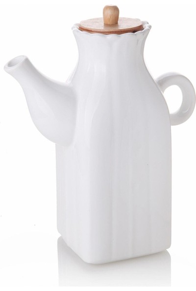 Safestore Kapaklı Porselen Papatya Desenli Kare Yağdanlık 1000 ml Safestore Kapaklı Porselen Papatya Desenli Kare Yağdanlık 1000 ml