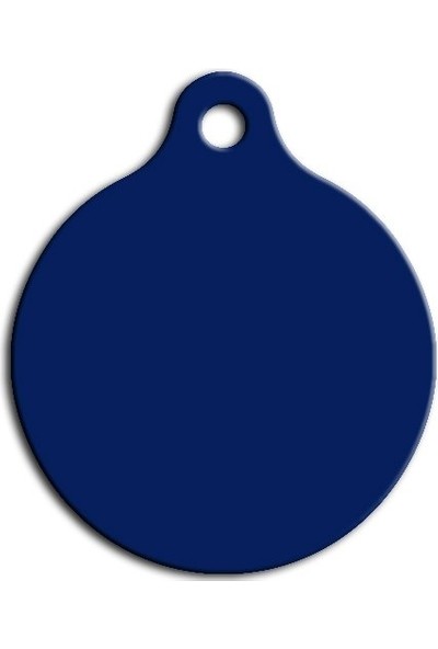 See Me Büyük Daire Köpek Künyesi Mavi