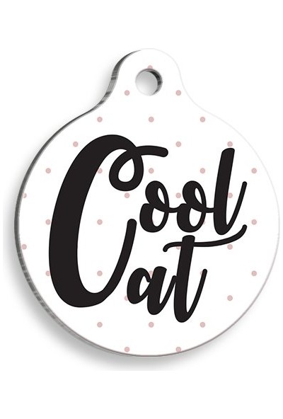 See Me Cool Kedi Yuvarlak Kedi Künyesi