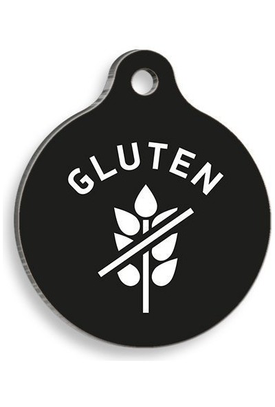 See Me Gluten Alerjisi Yuvarlak Kedi ve Köpek Künyesi