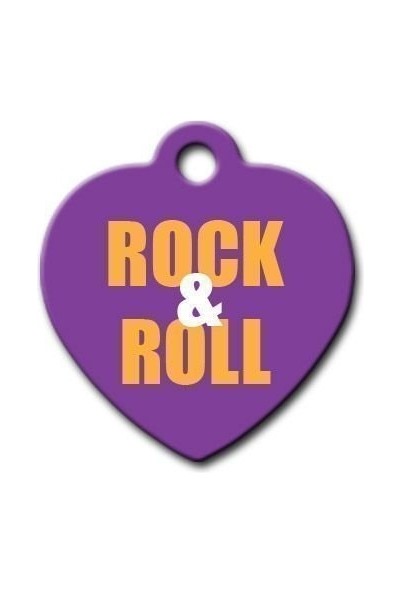 See Me Rock & Roll Kalp Kedi Köpek Künyesi