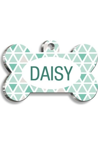 See Me Üçgen Desenli Kedi Köpek Künyesi