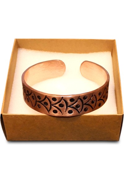 Binbir Trend El Yapımı Ayarlanabilir Bakır Bileklik BTB-0223