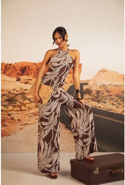 DeFacto Çapraz Yaka Desenli Maroken Kolsuz TULUM X6330AZ22SM