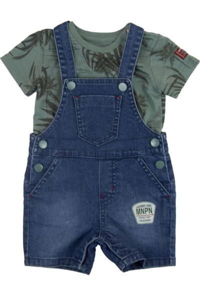 BebePan Road Tişört Kot Tulum Erkek Çocuk Alt Üst Takım