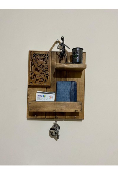 Ser Ticaret Dekoratif Led'li Ahşap Anahtarlık A-3