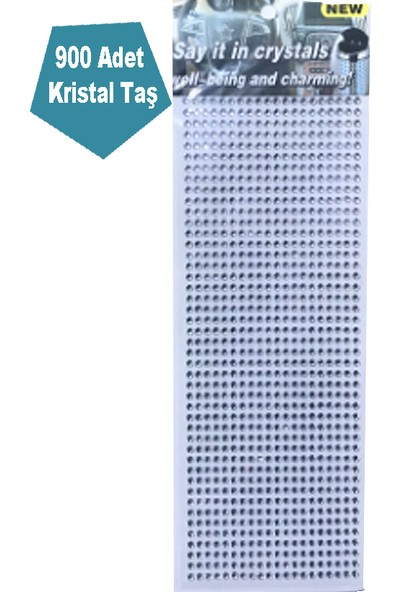 Entude Parlak Taş Sticker 900 Adet, Süsleme Parlak Taş Yapıştırmalı
