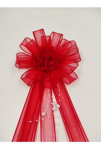 Ecrin Tuhafiye Hobi Lüx Kırmızı Bohça & Bavul Süsü