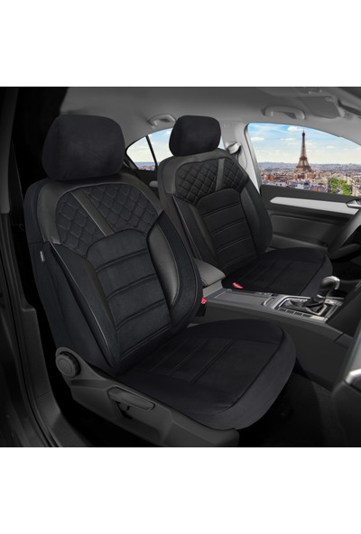 Honda Civic 2016-2022 Uyumlu 1+1 Siyah Tay Tüyü Koltuk Kılıfı TS298 Honda Civic 2016-2022 Uyumlu 1+1 Siyah Tay Tüyü Koltuk Kılıfı TS298