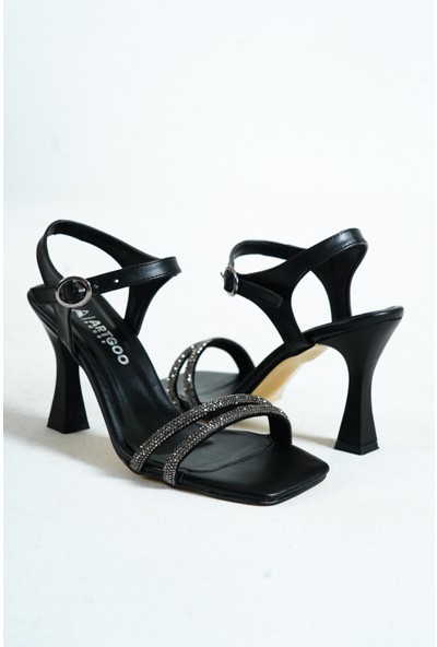 Artgoo Kadın Taşlı Abiye Topuklu Ayakkabı