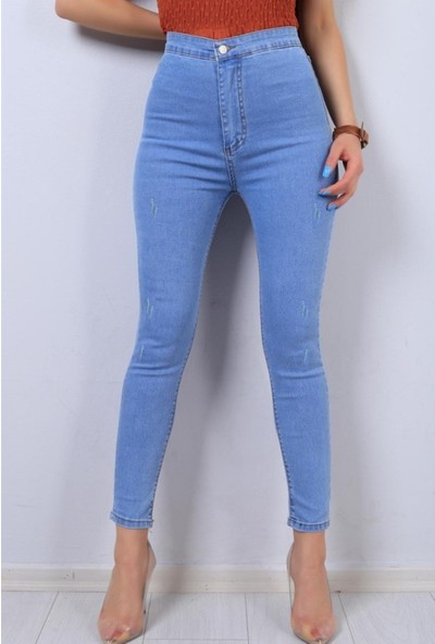 Çiçek Butik Büyük Bedenkadınkotpantolon,yüksekbel Darpaça Skınny Kalıp Toparlayıcı Özellik Esnek Likralı