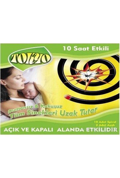 Tokyo Kokusuz Dumansız Sinek Kaçıran Sinek Öldürücü Spiral Haşere Sivrisinek Kovucu Tokyo Kokusuz Dumansız Sinek Kaçıran Sinek Öldürücü Spiral Haşere Sivrisinek Kovucu
