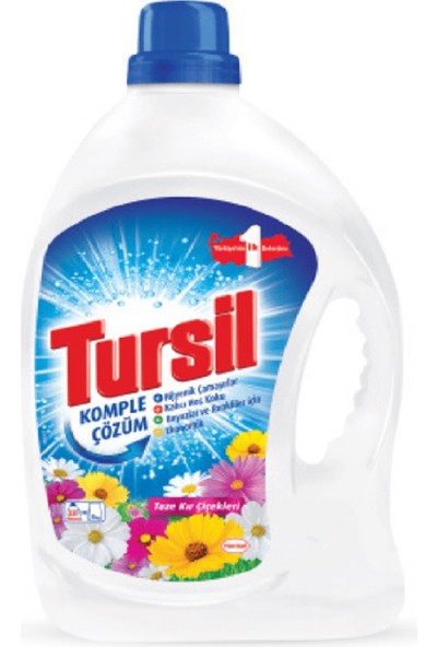 Tursil Sıvı Çamaşır Deterjanı 1.69 Lt 26 Yıkama Kır Cicekleri x 2 Adet