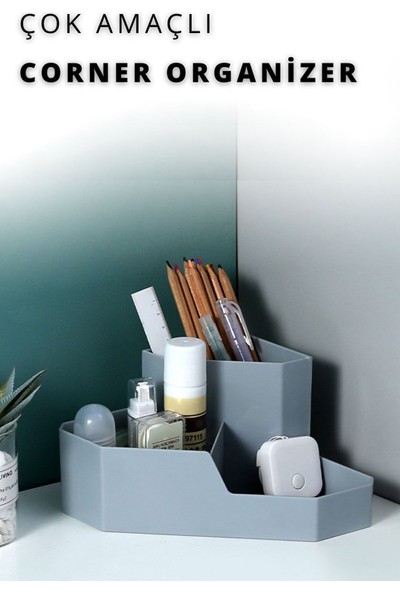 CANDEL Dekoratif Çok Amaçlı Corner Organizer Kalemlik Düzenleyici CANDEL Dekoratif Çok Amaçlı Corner Organizer Kalemlik Düzenleyici