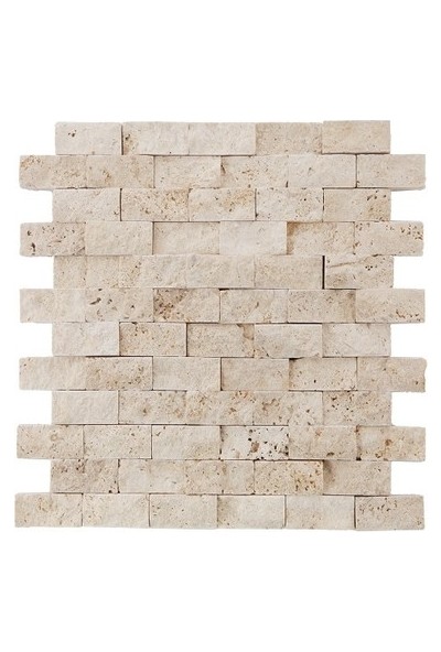 BNG74 Store Patlatma Traverten 5x2,5 Cm. Doğal Taş Duvar Kaplaması - Bej Fileli Tip BNG74 Store Patlatma Traverten 5x2,5 Cm. Doğal Taş Duvar Kaplaması - Bej Fileli Tip