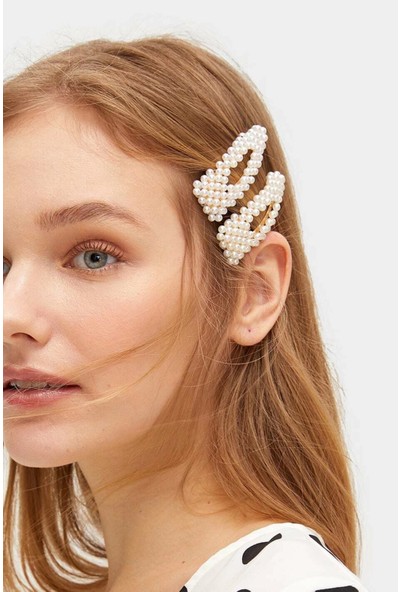 2 Adet Incili Yan Toka 2 Adet Incili Yan Toka