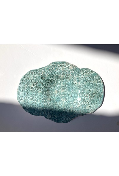 Line Design El Yapımı Seramik Tabak Lace Vintage Line Design El Yapımı Seramik Tabak Lace Vintage