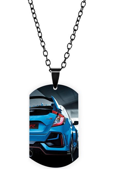 Honda Civic Baskılı Siyah Künye TYT370