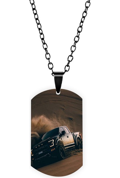 Ford Raptor Baskılı Siyah Künye TYT346 Ford Raptor Baskılı Siyah Künye TYT346