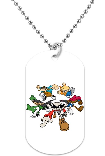 Rowalsi Kodadı Afacanlar Baskılı Gümüş Zincirli Künye/kolye YTKTRD1211