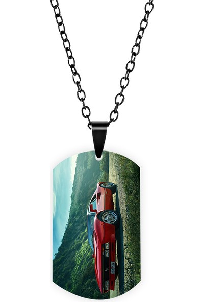 Ferrari 288 Gto Baskılı Siyah Künye TYT1134 Ferrari 288 Gto Baskılı Siyah Künye TYT1134