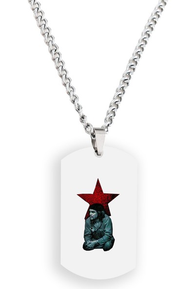 Che Guevara Baskılı Künye/kolye YTKTRD547 Che Guevara Baskılı Künye/kolye YTKTRD547
