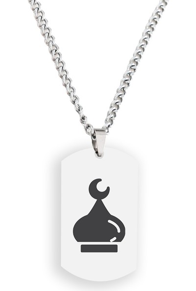 Kubbe Baskılı Künye/kolye YTKTRD153 Kubbe Baskılı Künye/kolye YTKTRD153