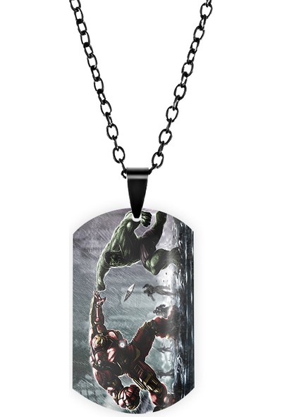 Hulk Baskılı Siyah Künye TYT1338